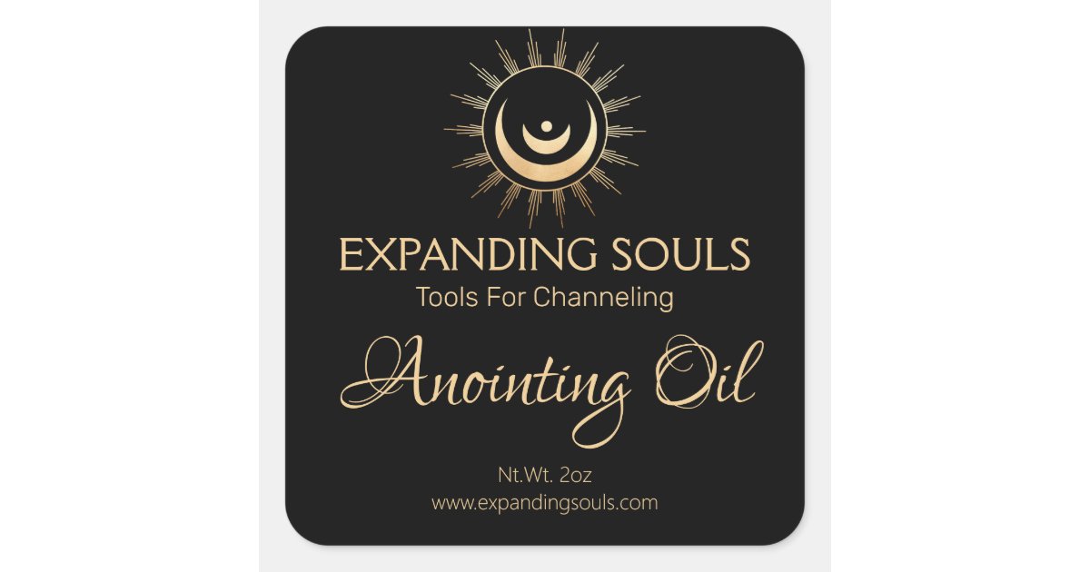 Anointing Oil Moon Labels | Zazzle