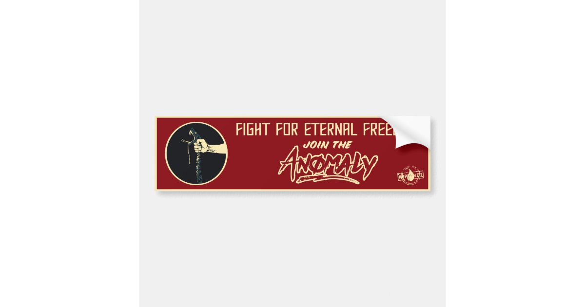 "Anomaly" of The Fountain Bumper Sticker | Zazzle