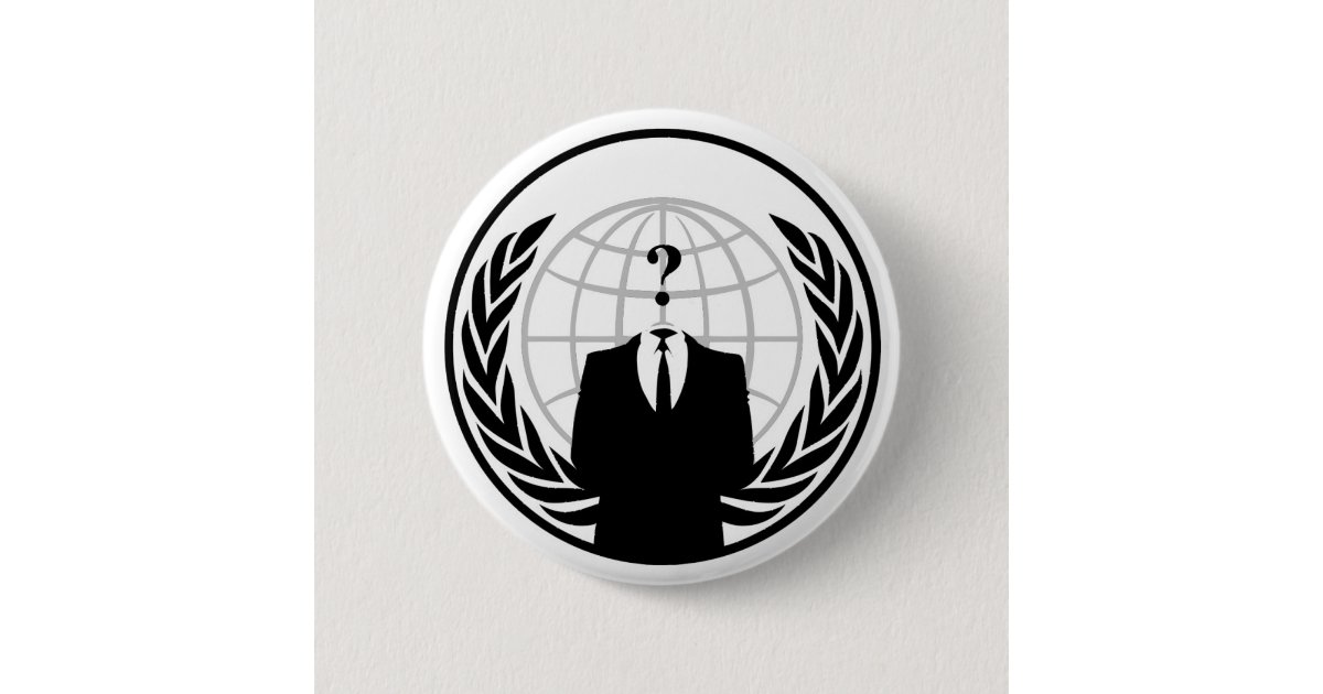 Anonymous Button | Zazzle