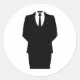 anonymous icon internet 4chan SA Classic Round Sticker | Zazzle