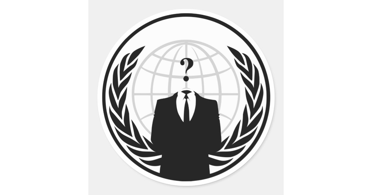 Anonymous International Sticker | Zazzle
