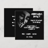 Anonymous Party Custom Invitations | Zazzle