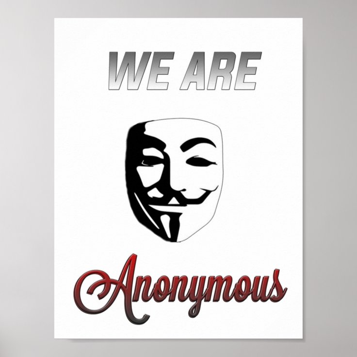 Anonymous Poster | Zazzle