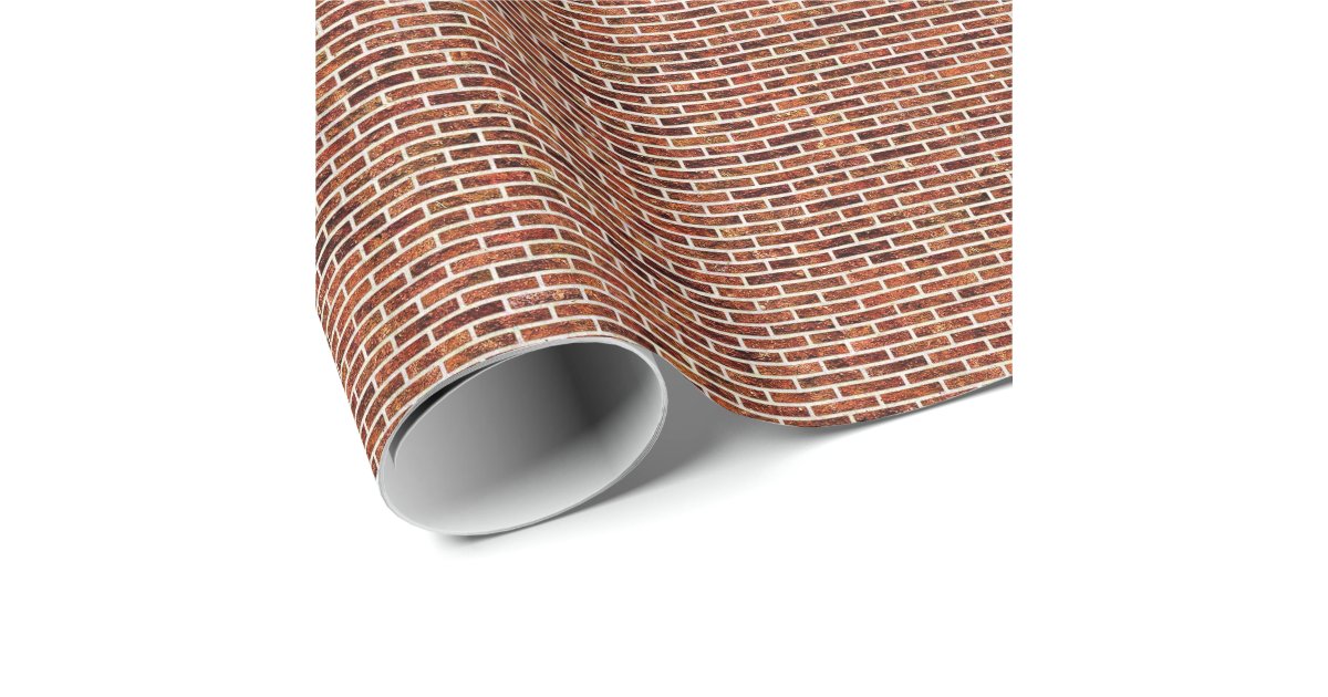 ANOTHER BRICK IN THE WALL! (Red Brick Pattern) ~ Wrapping Paper | Zazzle