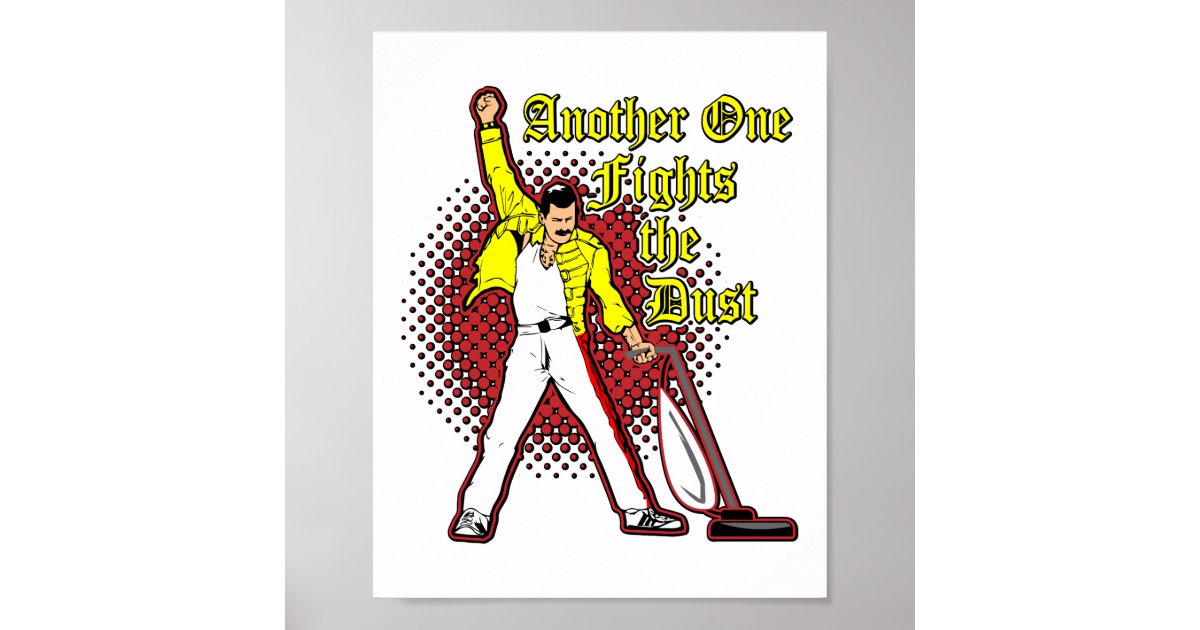 Another One Fights The Dust Pun Cleaning Poster | Zazzle