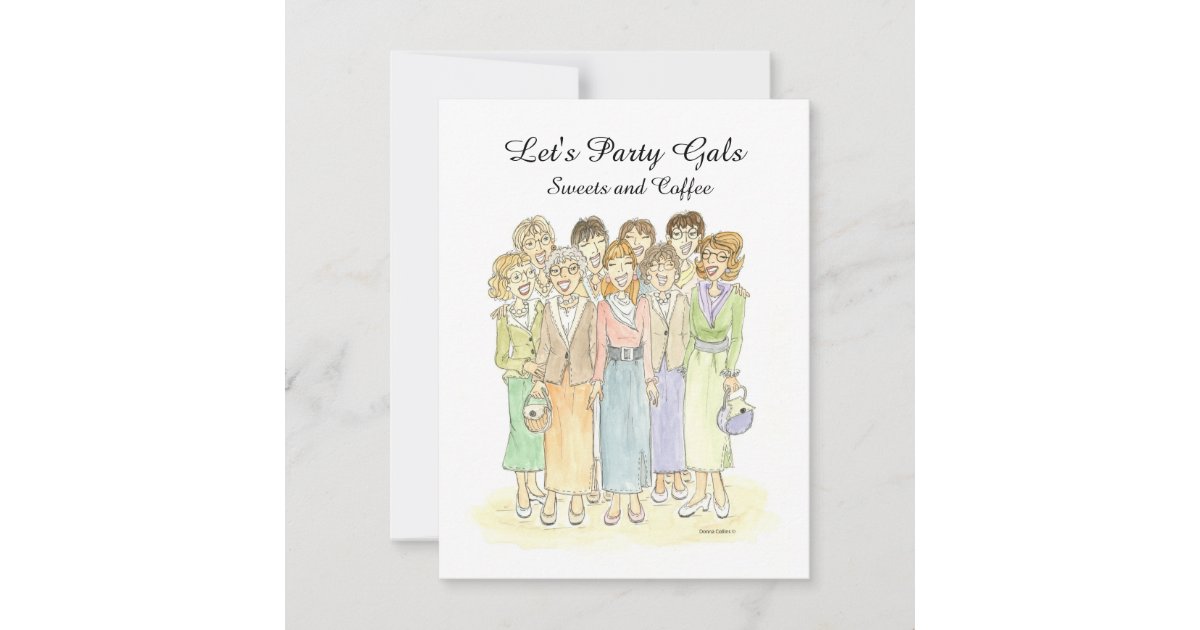Another Party Gals Invitation | Zazzle
