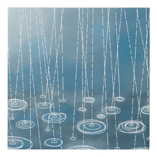 Another Rainy Day Painting Faux Canvas Print | Zazzle