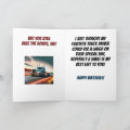 Another Year Older Truck Driver Funny Birthday Card | Zazzle
