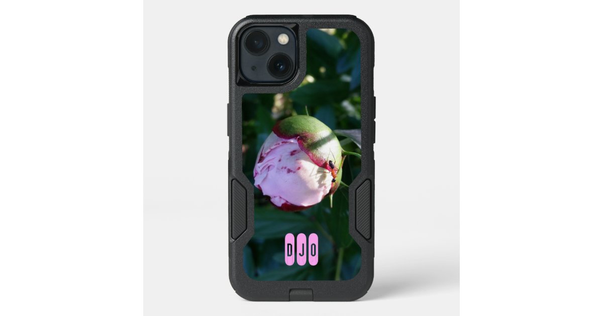 Ant And Shadow on Pink Flower Bud Otterbox iPhone Case | Zazzle