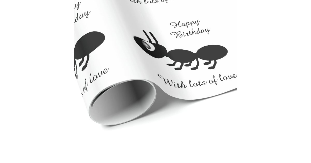 Ant Birthday Wrapping Paper | Zazzle