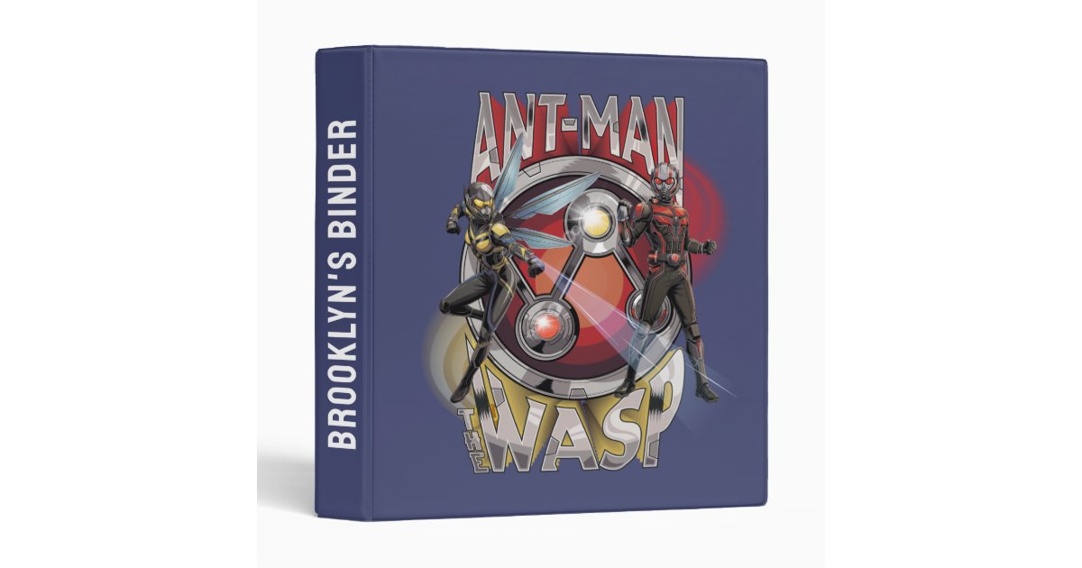 Ant-Man and the Wasp Pym Particle Graphic 3 Ring Binder | Zazzle
