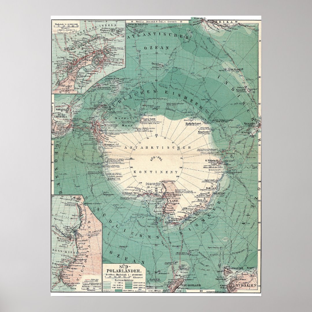 Antarctic Continent Poster | Zazzle