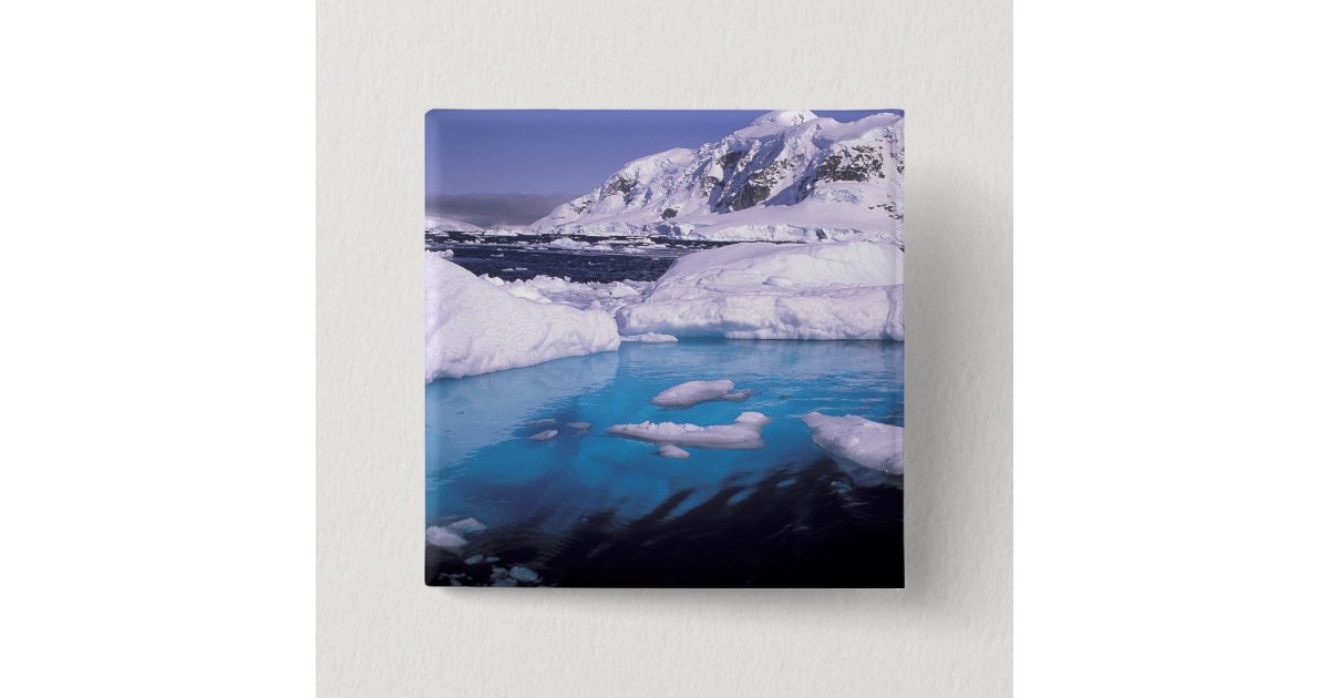 Antarctica. Expedition through icescapes 2 Button | Zazzle