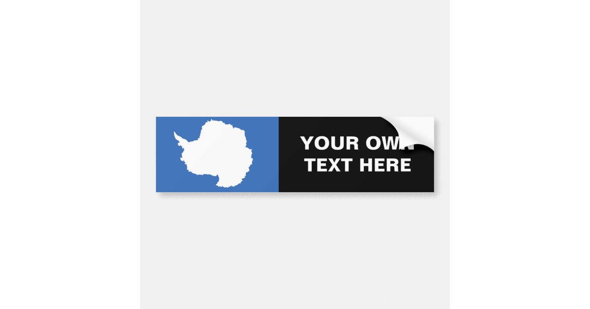 Antarctica Flag Bumper Sticker | Zazzle