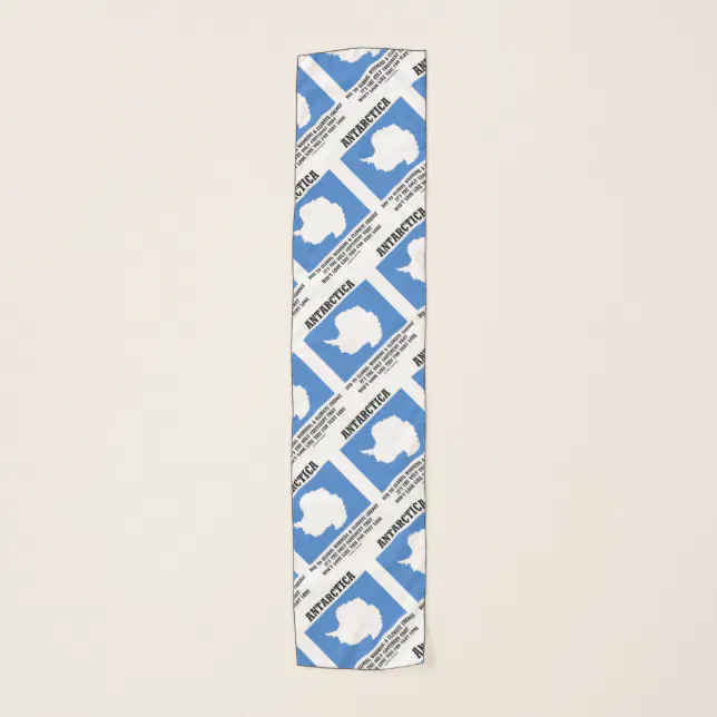 Antarctica Global Warming Climate Change Continent Scarf | Zazzle