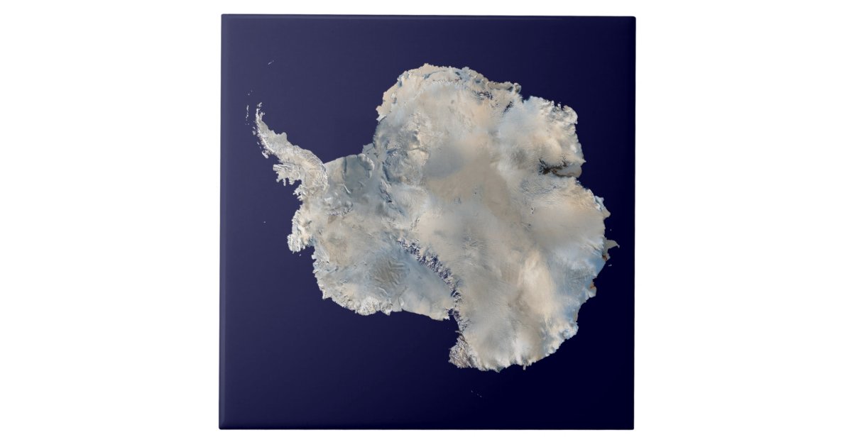 Antarctica (NASA Blue Marble Imagery) Ceramic Tile | Zazzle