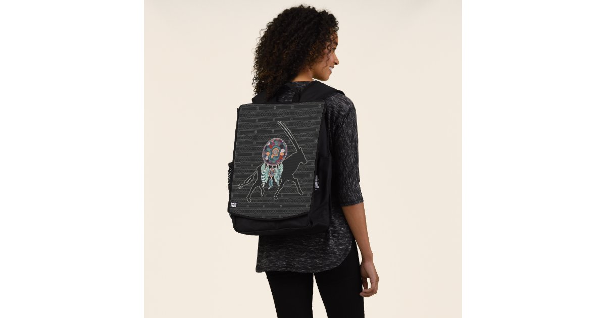 Antelope Native American Animal Dream Catcher Backpack | Zazzle