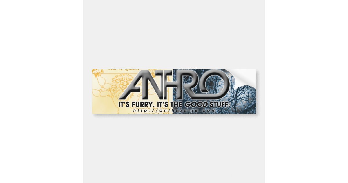 ANTHRO BUMPER STICKER | Zazzle