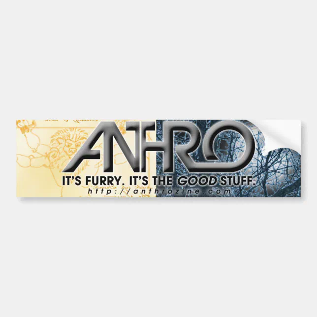 ANTHRO BUMPER STICKER | Zazzle