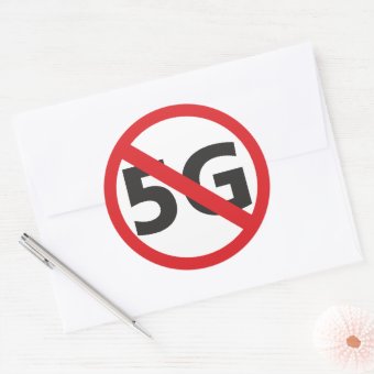 Anti-5G sticker | Zazzle