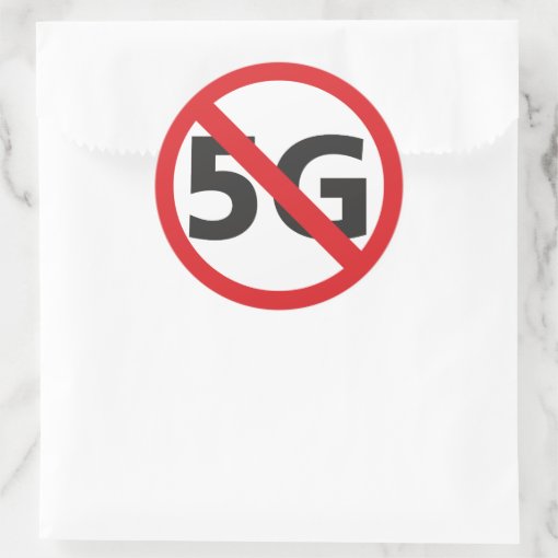 Anti-5G sticker | Zazzle