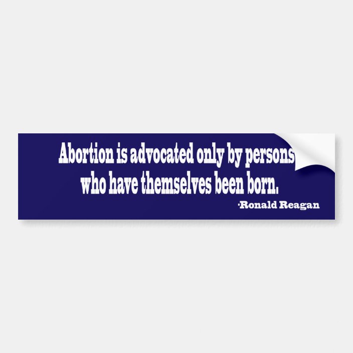 Anti Abortion Bumper Sticker | Zazzle.com