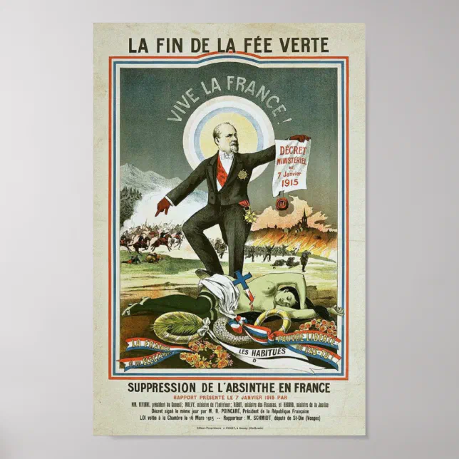 Anti-Absinthe Propaganda Poster | Zazzle
