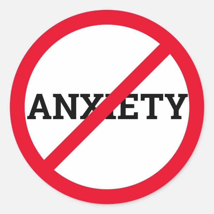 Anti Anxiety Classic Round Sticker | Zazzle.com