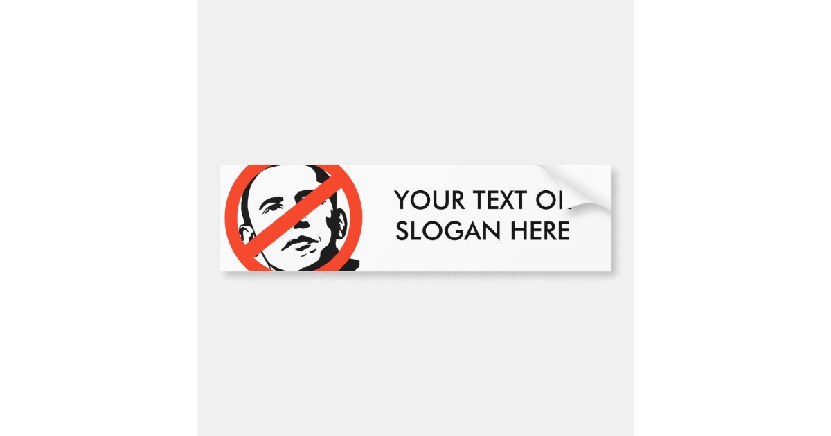 ANTI-BARACK OBAMA BUMPER STICKER | Zazzle