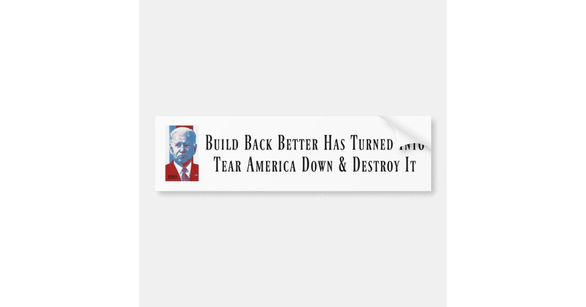 Anti-Biden Bumper Sticker | Zazzle