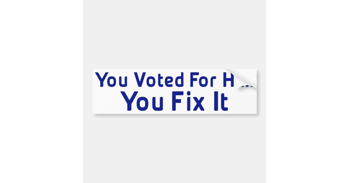 Anti Biden Bumper Sticker | Zazzle