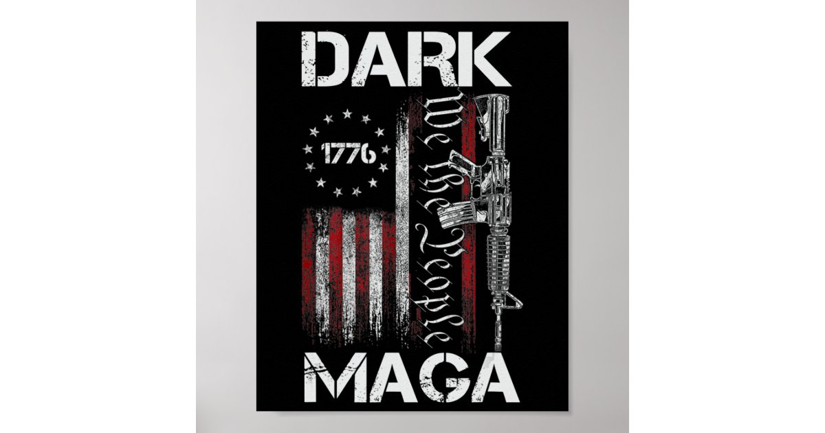 ANTI-BIDEN DARK MAGA SUPPORT TRUMP POSTER | Zazzle