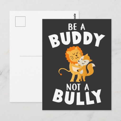 Anti Bullying Awareness Be Kind Buddy Postcard | Zazzle