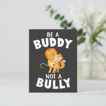 Anti Bullying Awareness Be Kind Buddy Postcard | Zazzle