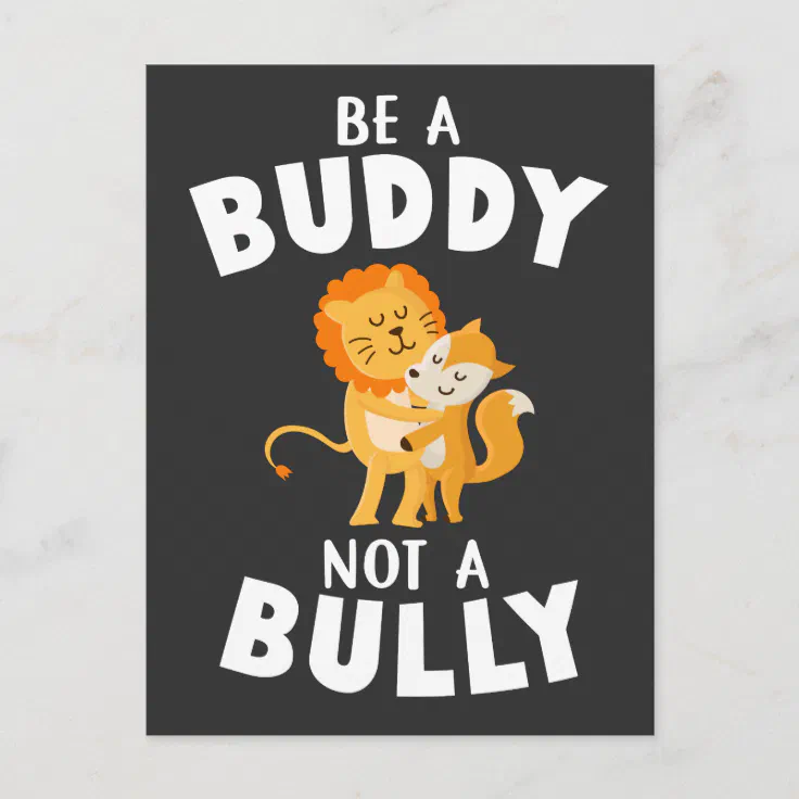 Anti Bullying Awareness Be Kind Buddy Postcard | Zazzle