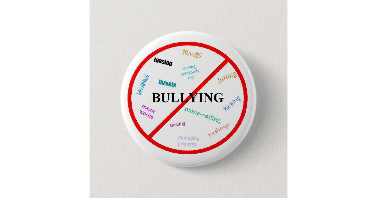 Anti Bullying Button | Zazzle