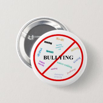 Anti Bullying Button | Zazzle
