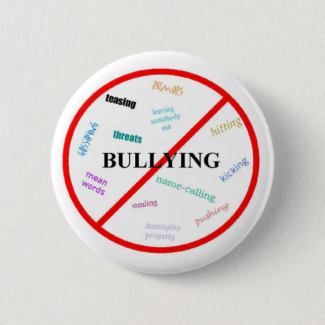 Anti Bullying Button | Zazzle