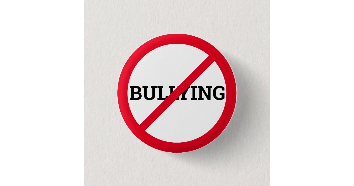 Anti Bullying Button | Zazzle