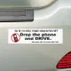 Anti Cell Phone and Driving Bumper Sticker | Zazzle