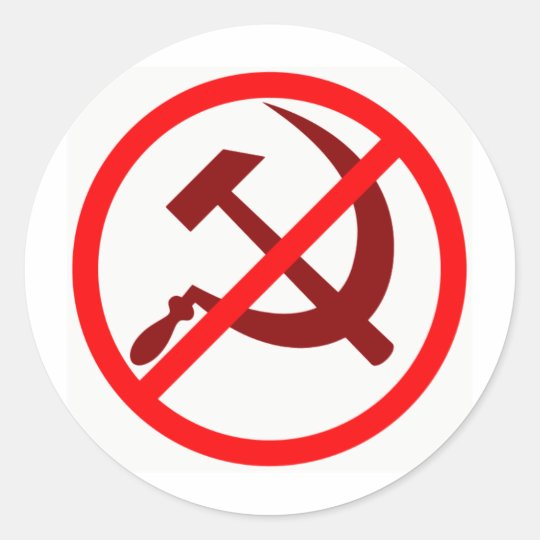 Anti-Communist Classic Round Sticker | Zazzle.com