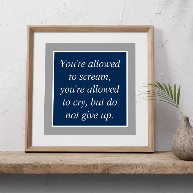 Anti Depression Suicide Prevention Motivational Poster | Zazzle