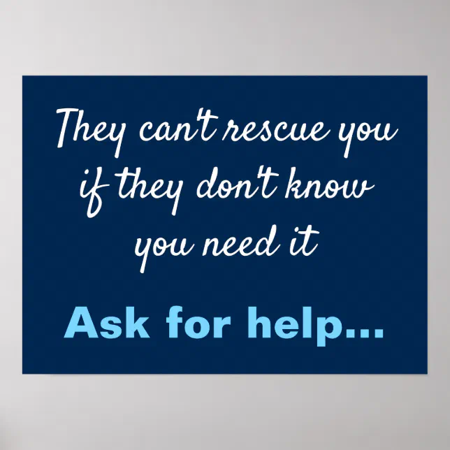 Anti Depression Suicide Prevention Poster | Zazzle