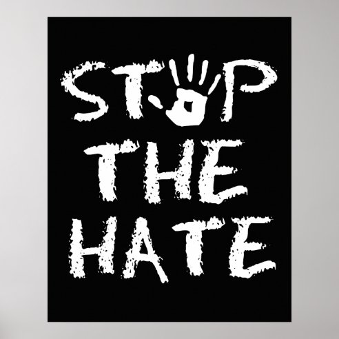 Love Hate Posters & Prints | Zazzle
