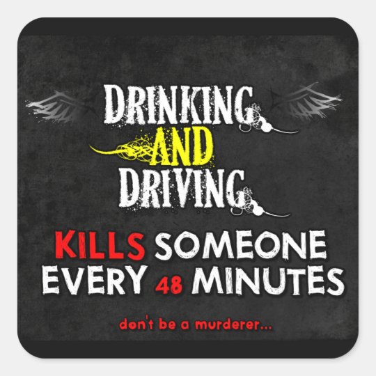 Anti-Drinking & Driving Stickers | Zazzle.com