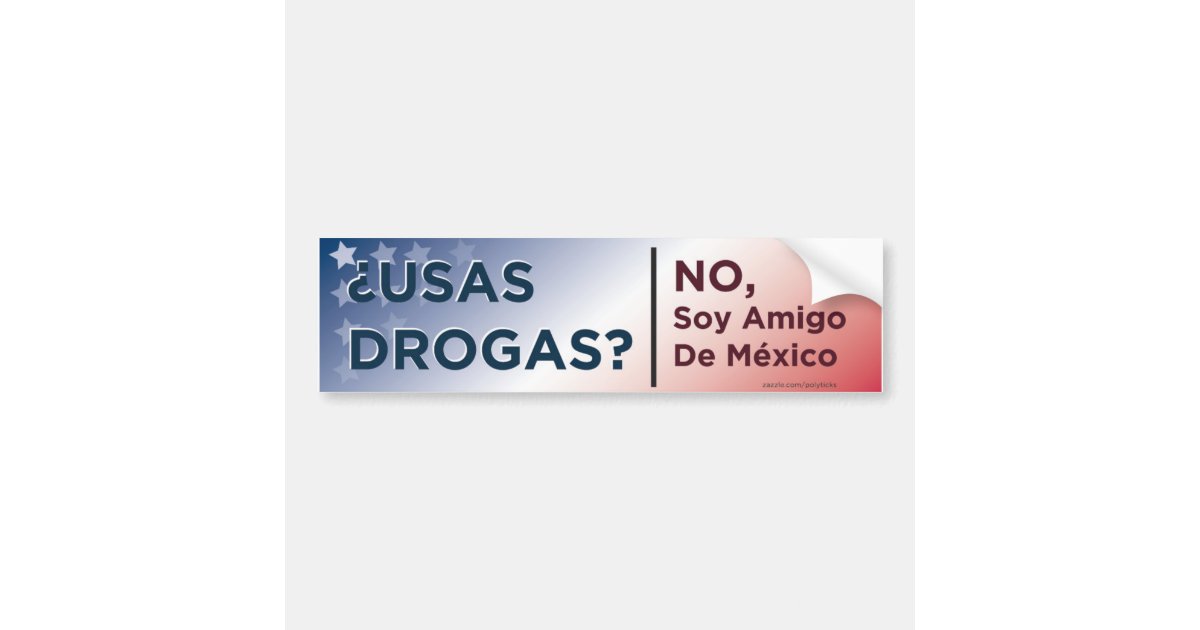 Anti-Drug bumper sticker | Zazzle
