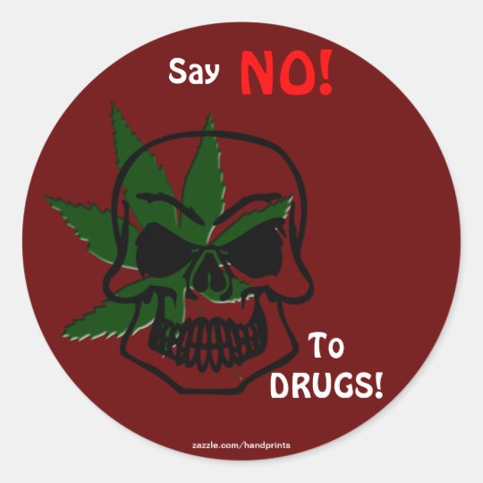 Anti-Drug Campaign Promotional Stickers | Zazzle.com