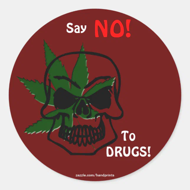 Anti-Drug Campaign Promotional Stickers | Zazzle