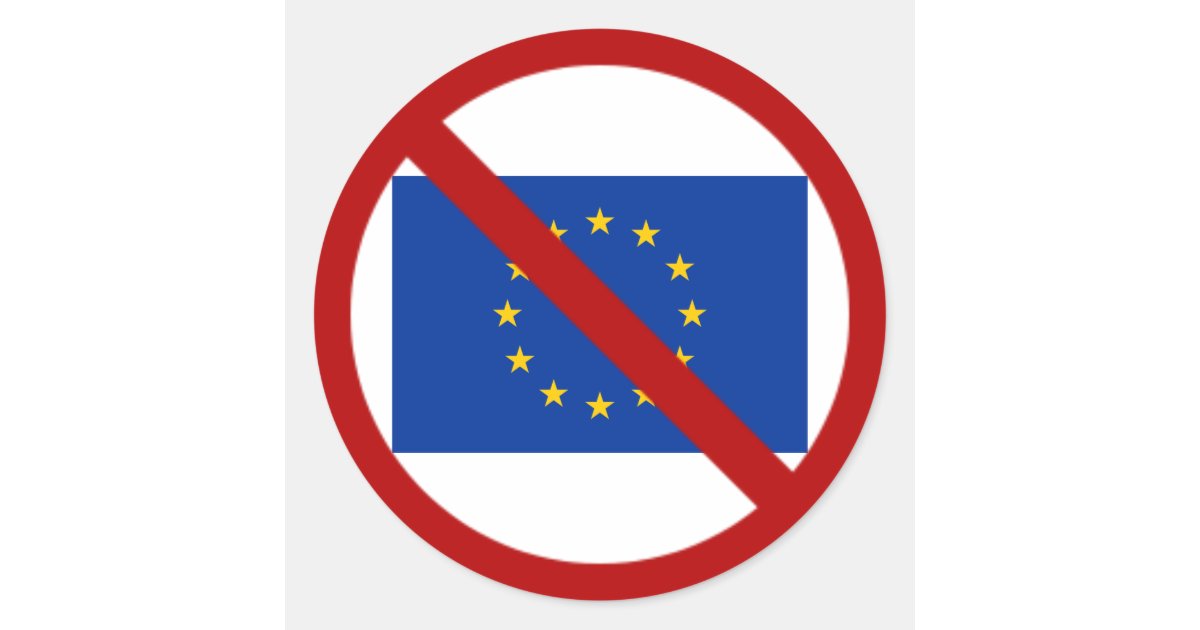 Anti EU sticker | Zazzle