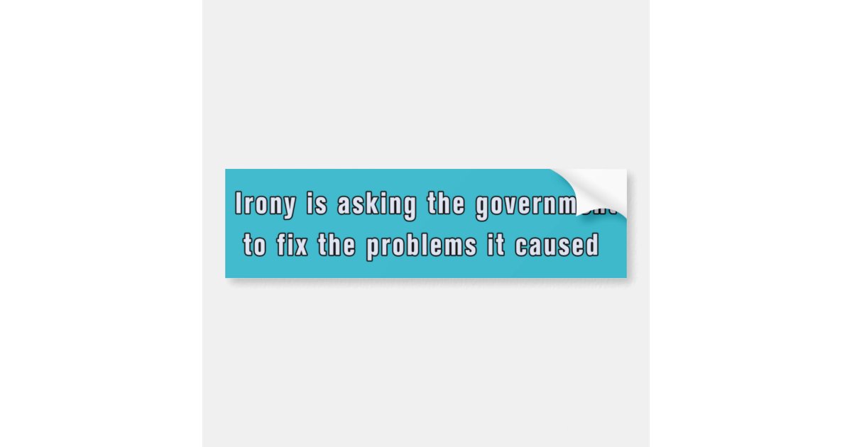 Anti Government Bumper Sticker | Zazzle